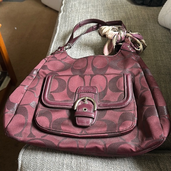 Coach | Bags | Burgundy Coach Hobo Bag | Poshmark